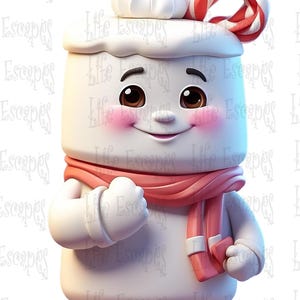 Cute Marshmallow Clipart Set, 8 Digital Clip Art, Commercial Use and ...
