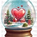 Printable Valentine Snow Globe Clipart Bundle Set 1, PNG, Commercial ...