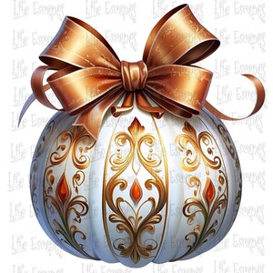 Decorative Pumpkin Clipart Set 9, Fall Autumn Harvest Clipart Pack ...