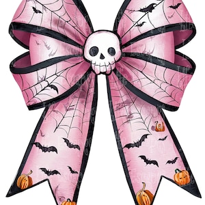 Halloween Bow Clipart Set, Transparent PNG (digital Download) - Etsy