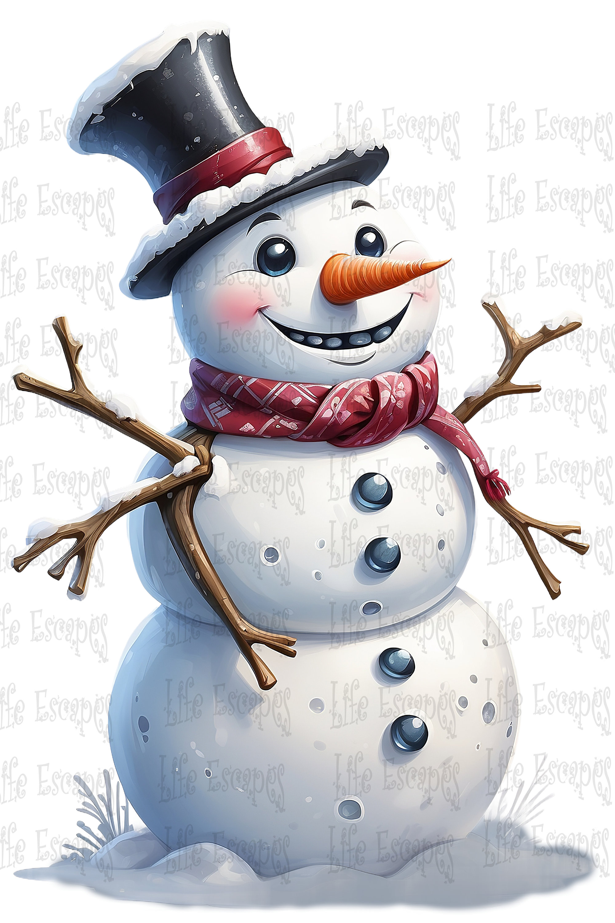Christmas Snowmen Clipart – Transparent PNG, Commercial Use (digital ...