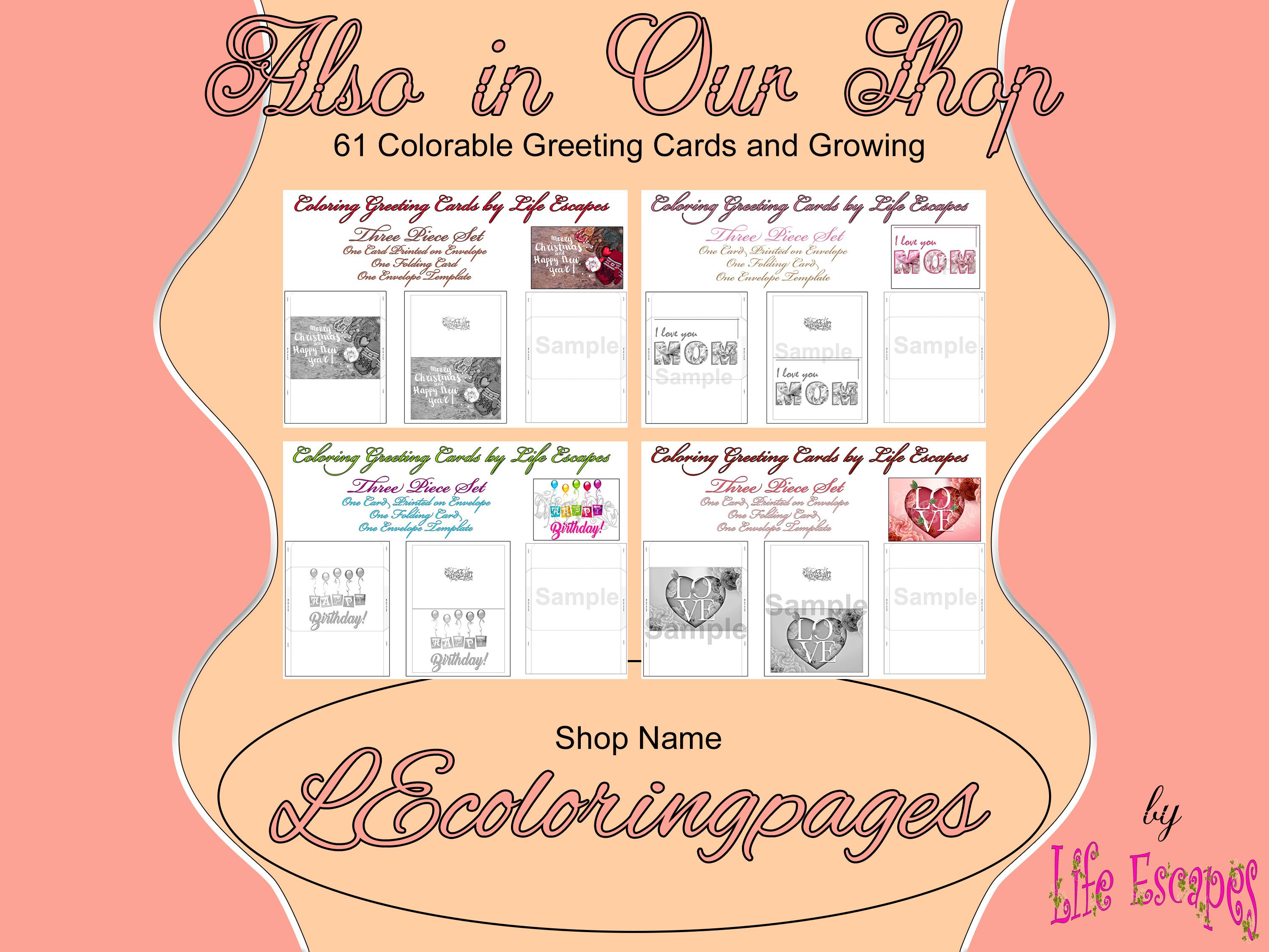 Enchanted Wishing Well Coloring Page, Printable Grayscale Scenery ...