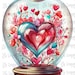 Printable Valentine Snow Globe Clipart Bundle Set 1, PNG, Commercial ...