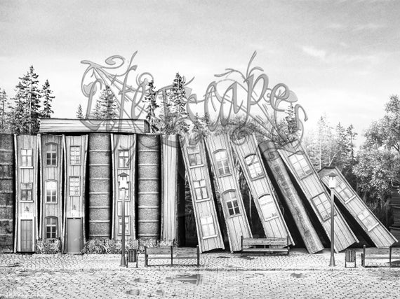 Coloring Page Fantasy Grayscale High Resolution Printable - Etsy