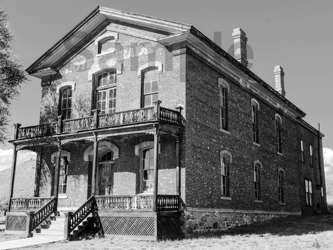 Coloring Page Rustic Country Scenes 3 #5 Grayscale High Resolution ...