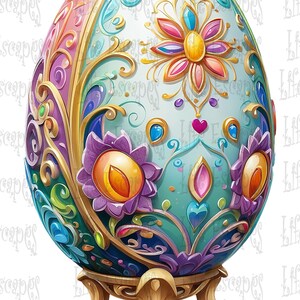 Printable Cute Easter Egg Clipart Bundle - Set #2, PNG, Commercial Use ...