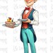 Waiter Waitress Clipart, Restaurant Illustrations, Teacher Resources ...