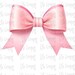 Pink Ribbon Bow Clipart Set, Coquette Graphics (digital Download) - Etsy