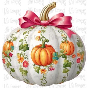 Decorative Pumpkin Clipart Set 9, Fall Autumn Harvest Clipart Pack ...