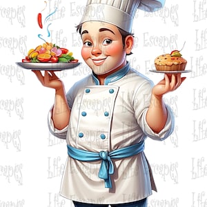 Chef and Baker Clipart for Teachers, Jobs and Careers Illustrations ...
