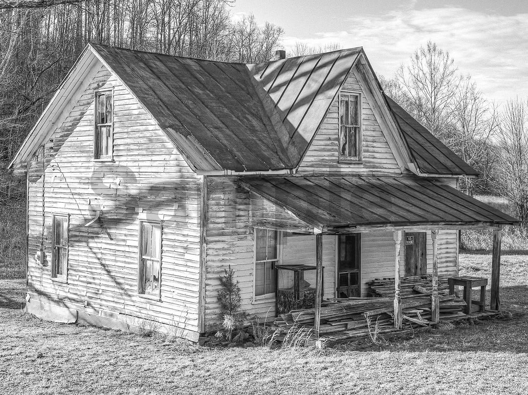 Coloring Page Rustic Country Scenes 3 25 Grayscale High Resolution ...