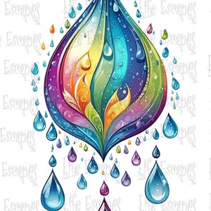 Cartoon Raindrop Clipart, Water Droplet Characters, Coloring Pages (PNG ...