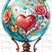 Printable Valentine Snow Globe Clipart Bundle Set 1, PNG, Commercial ...