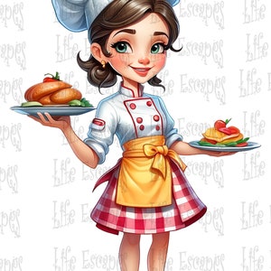 Chef and Baker Clipart for Teachers, Jobs and Careers Illustrations ...