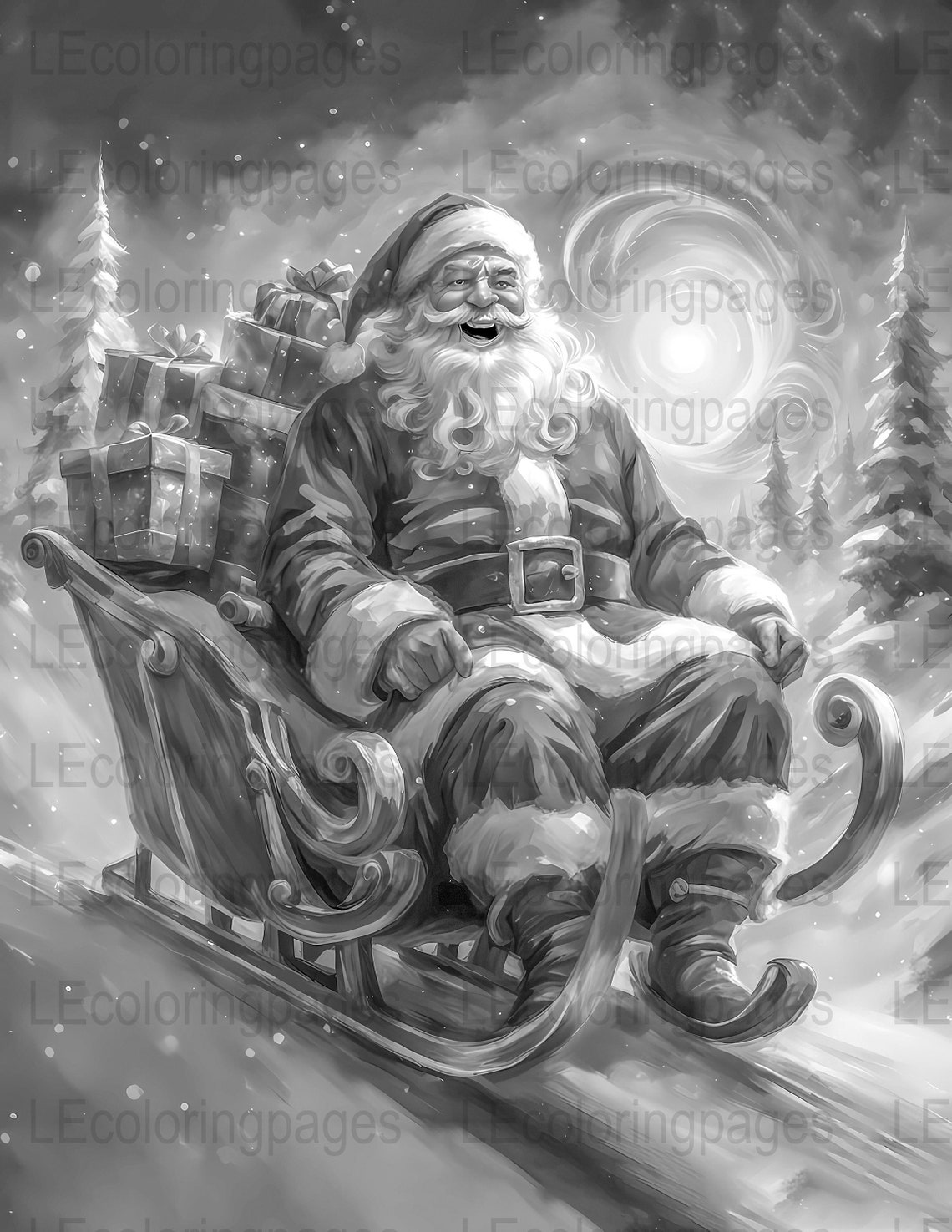 Christmas Coloring Page for Adults, Santa Clause 14 From Christmas Fun ...
