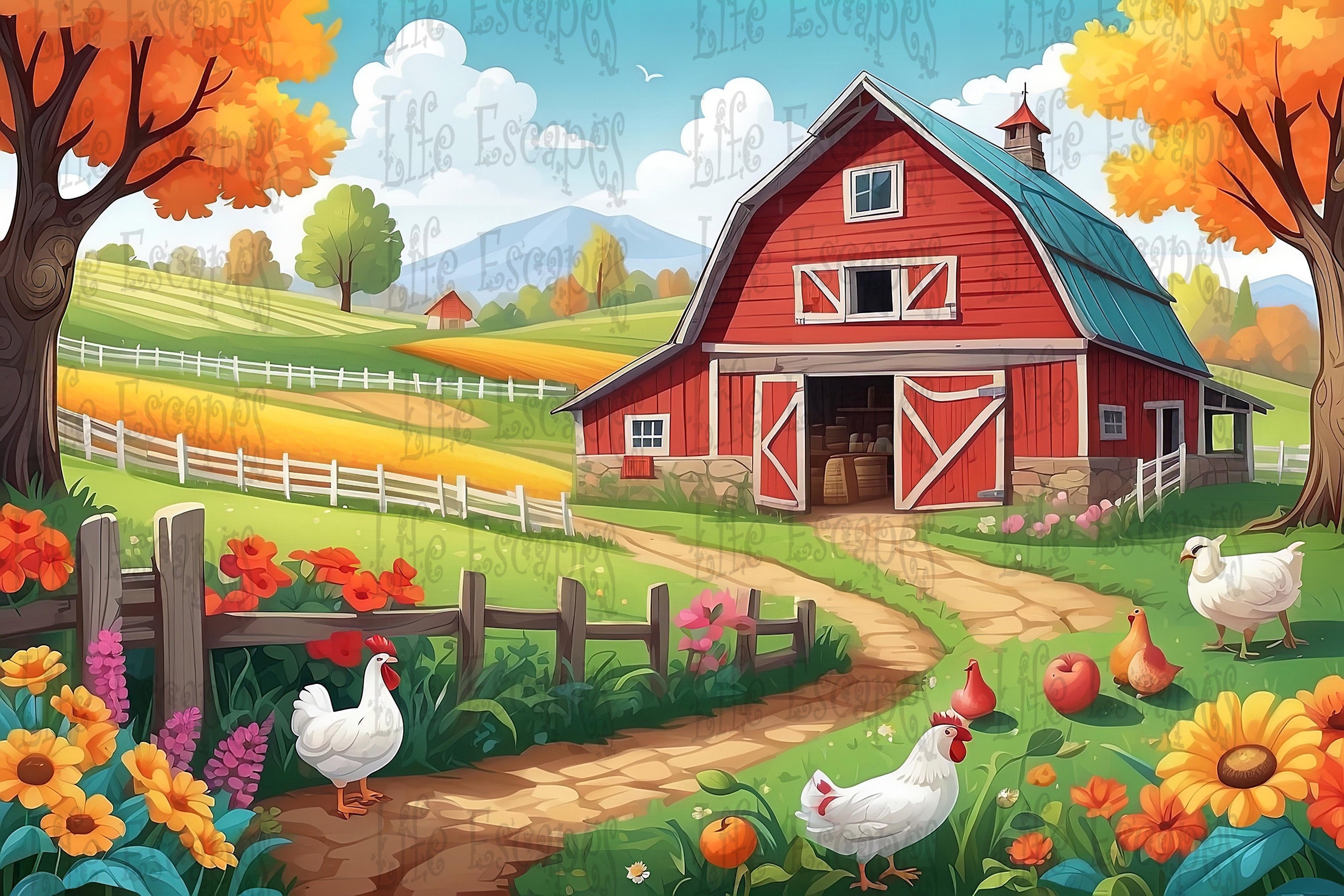 Farmer Clipart, Farm Life Illustrations, Agriculture Graphics (digital ...