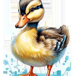 Printable Cute Baby Duck Clipart Bundle - Set #2, PNG, Commercial Use ...