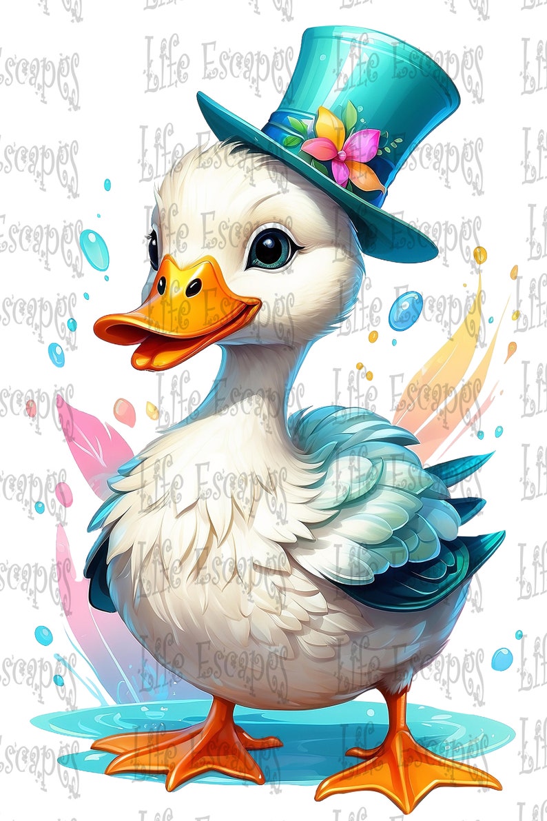 Printable Cute Baby Ducks Clipart Bundle Set 1, PNG, Commercial Use ...