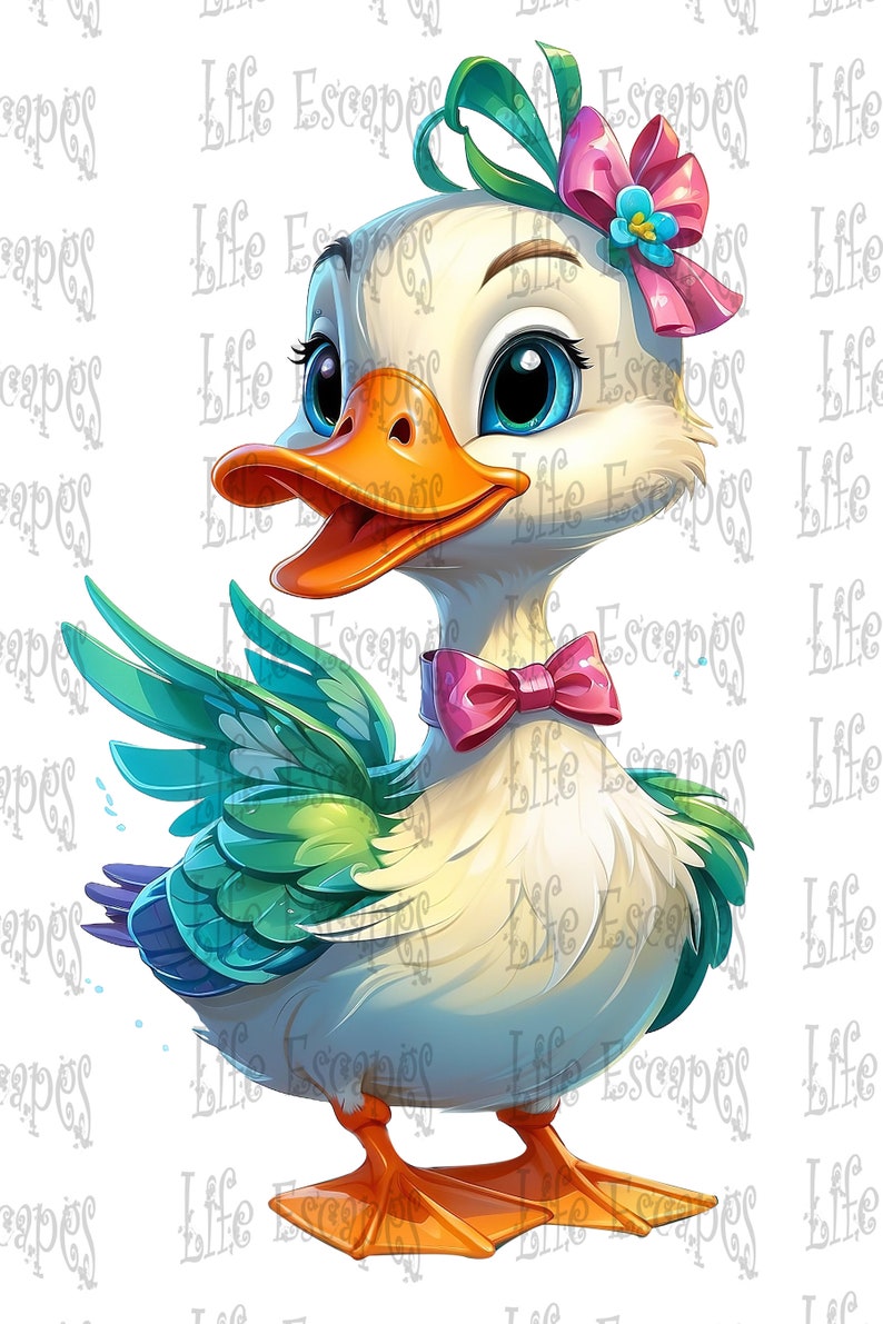 Printable Cute Baby Ducks Clipart Bundle Set 1, PNG, Commercial Use ...