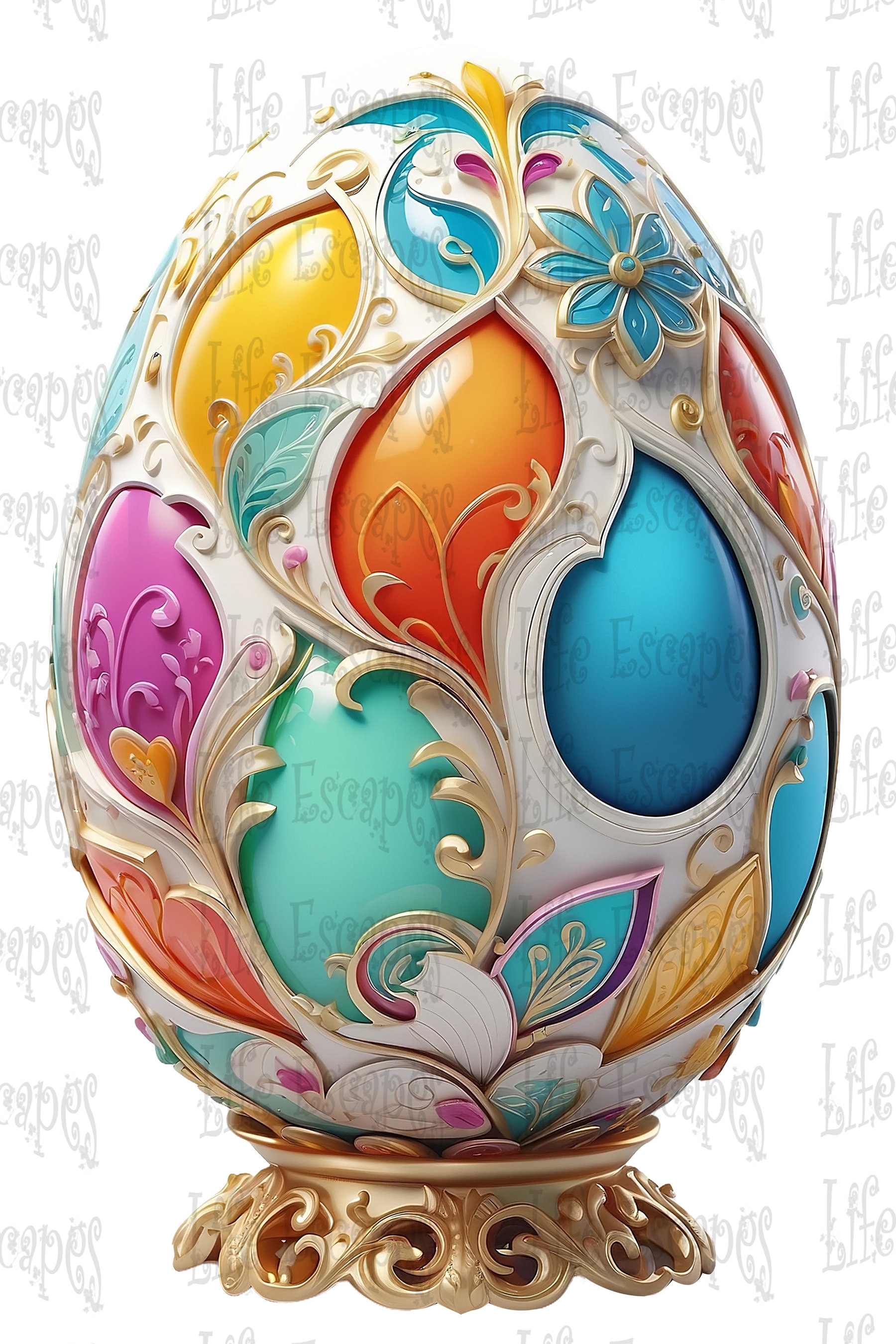 Printable Cute Easter Egg Clipart Bundle Set 2, PNG, Commercial Use ...