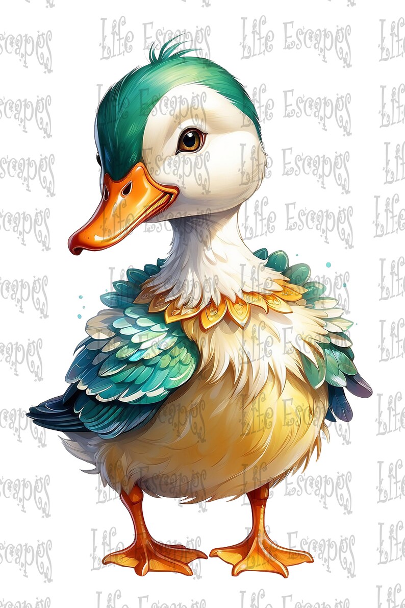 Printable Cute Baby Ducks Clipart Bundle Set 1, PNG, Commercial Use ...