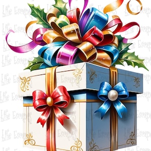 Printable Christmas Presents Clipart Set - Set #1, PNG, Commercial Use ...