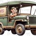 Postal Worker Clipart, Post Office Illustrations, Mail Carrier (instant ...