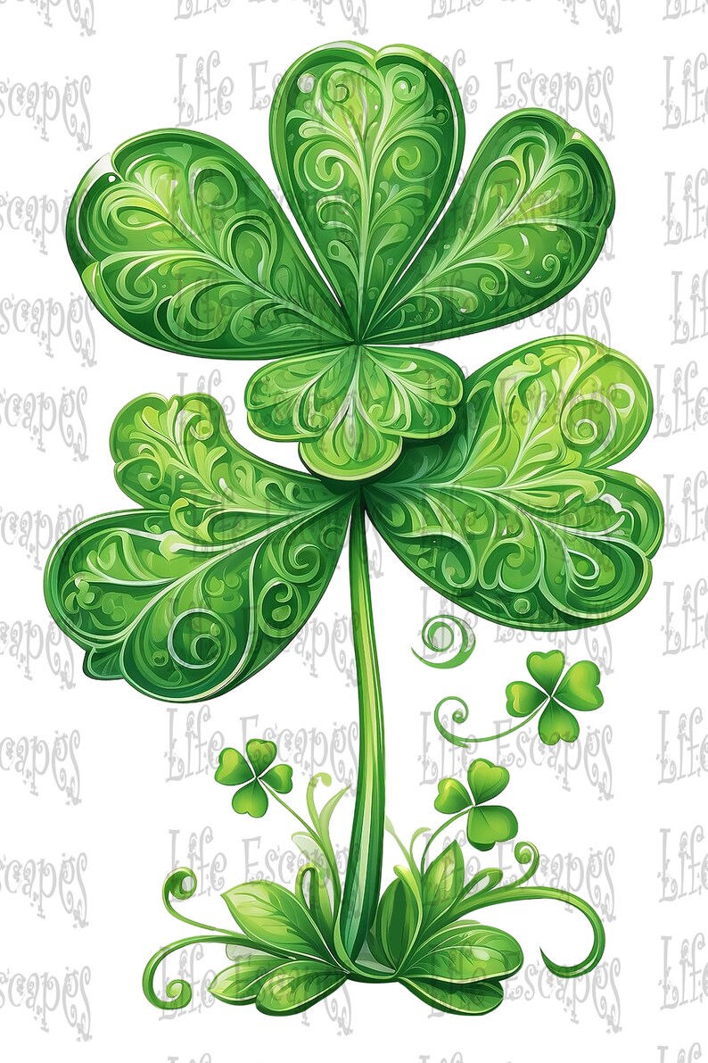 Shamrock Clipart Set, St Patrick's Day Graphics (digital Download) - Etsy