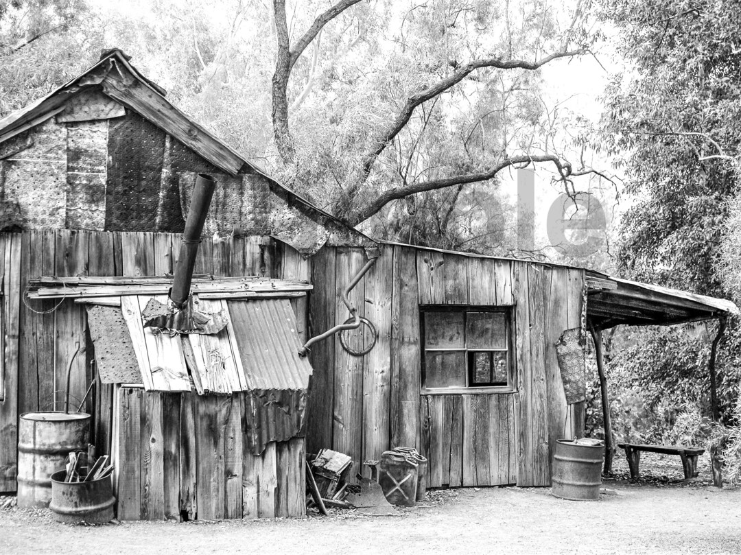 Coloring Page Rustic Country Scenes 3 #17 Grayscale High Resolution ...