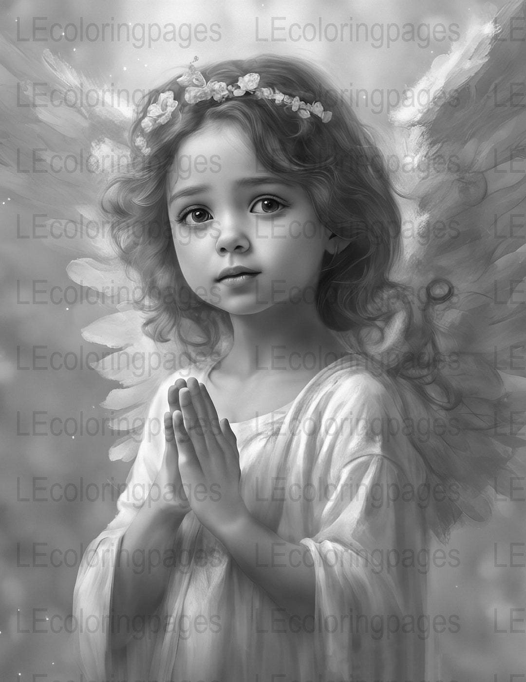 Heavenly Angel Coloring Page - Angel #24 From Heavenly Angels 3 ...
