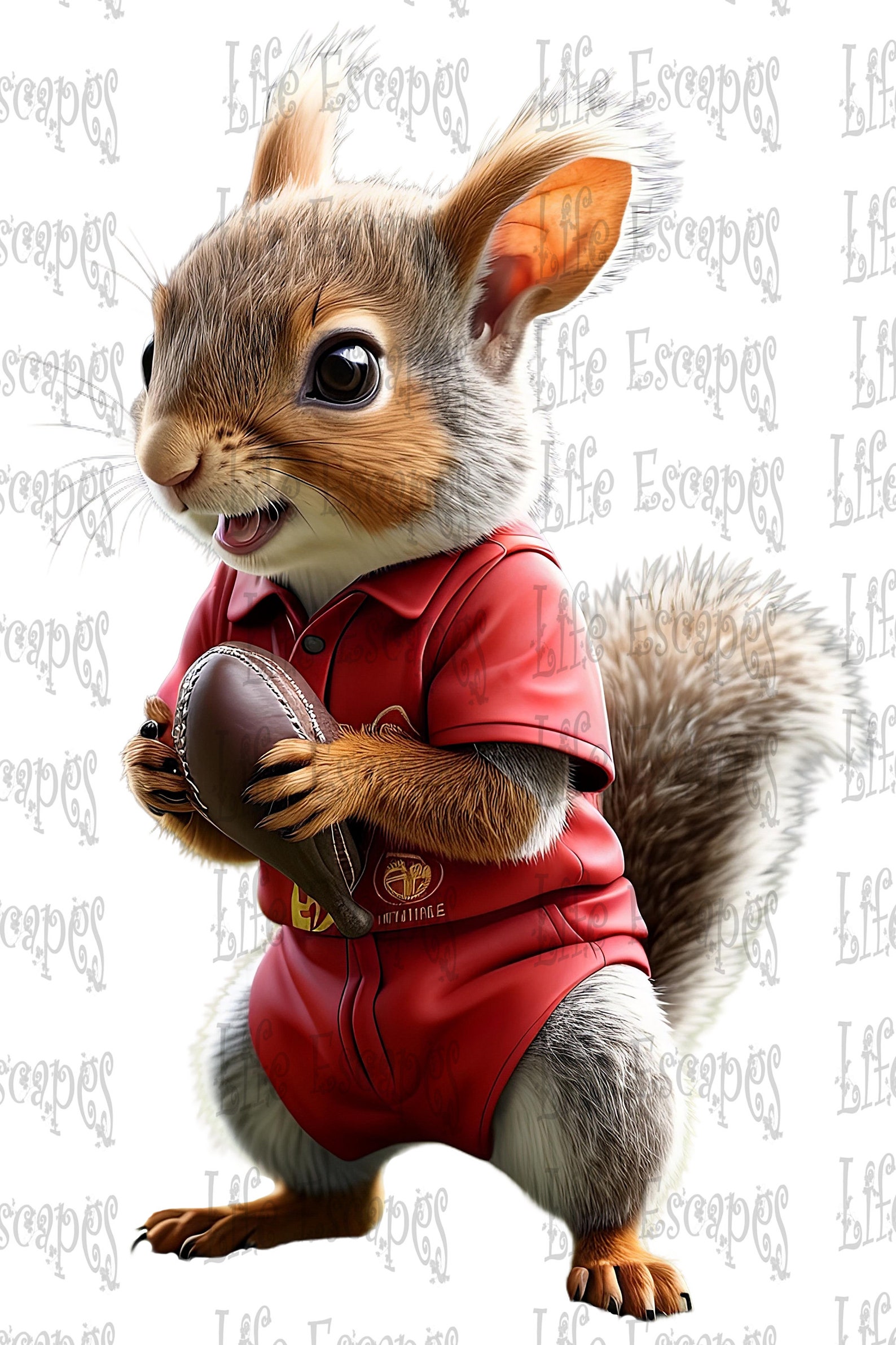 Baby Squirrel Sports Clipart, Cute Cartoon Squirrels Playing Ball ...