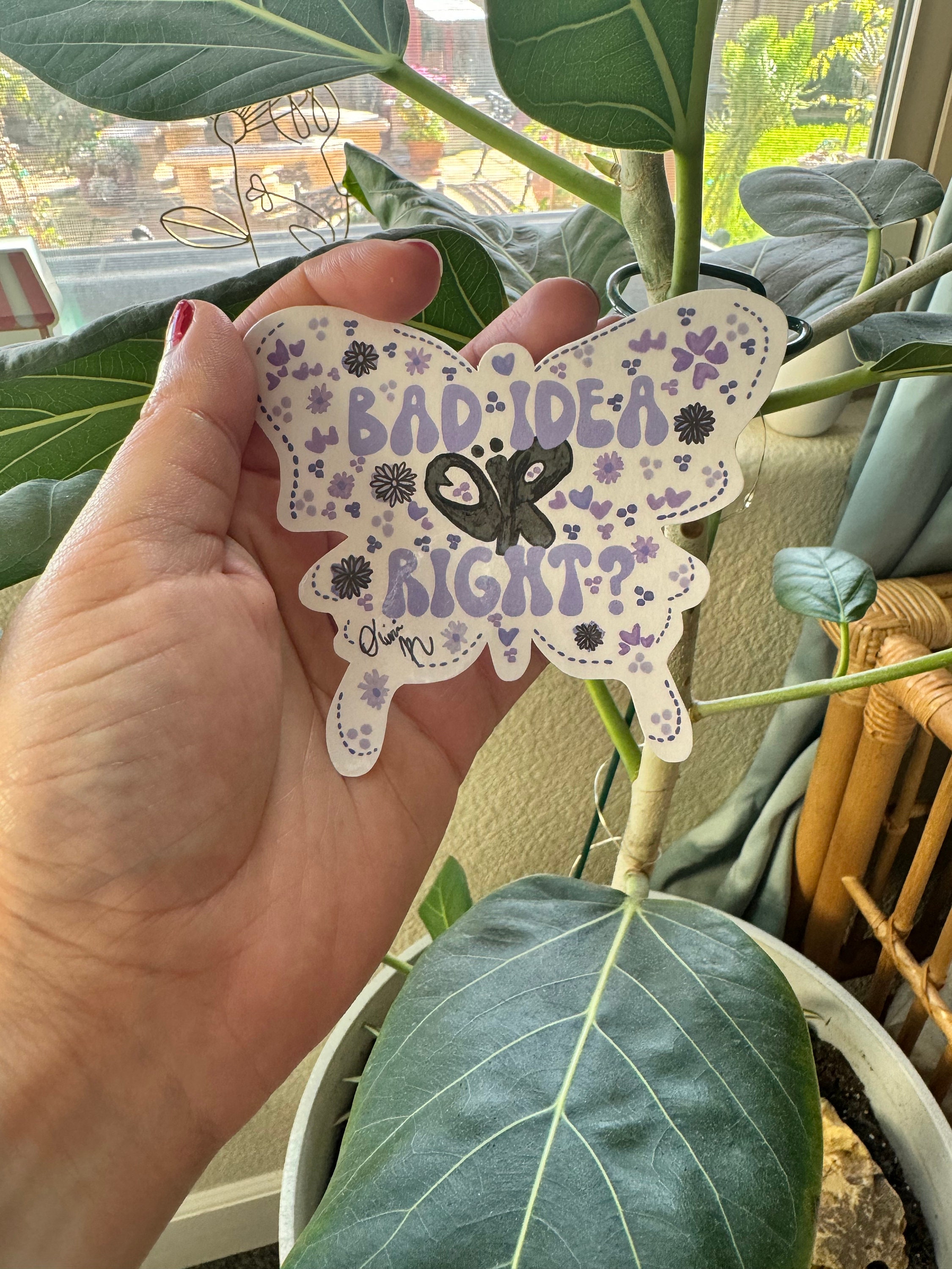 Bad Idea Right, Olivia Rodrigo, Guts, Stickers, Butterfly, Decal - Etsy