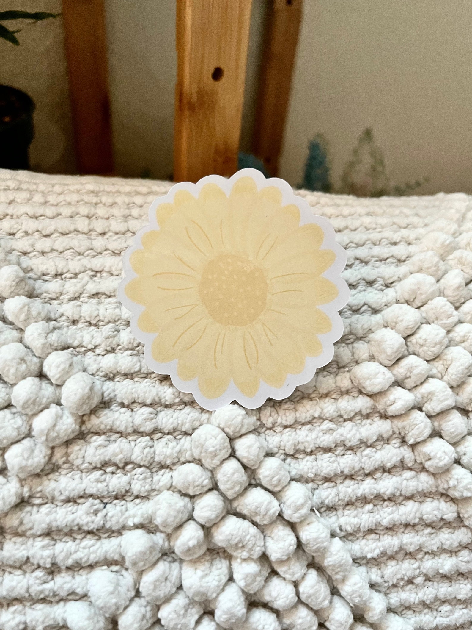 Yellow Sunflower Sticker Die Cut Laptop, Notebook, Tablet, Phone ...