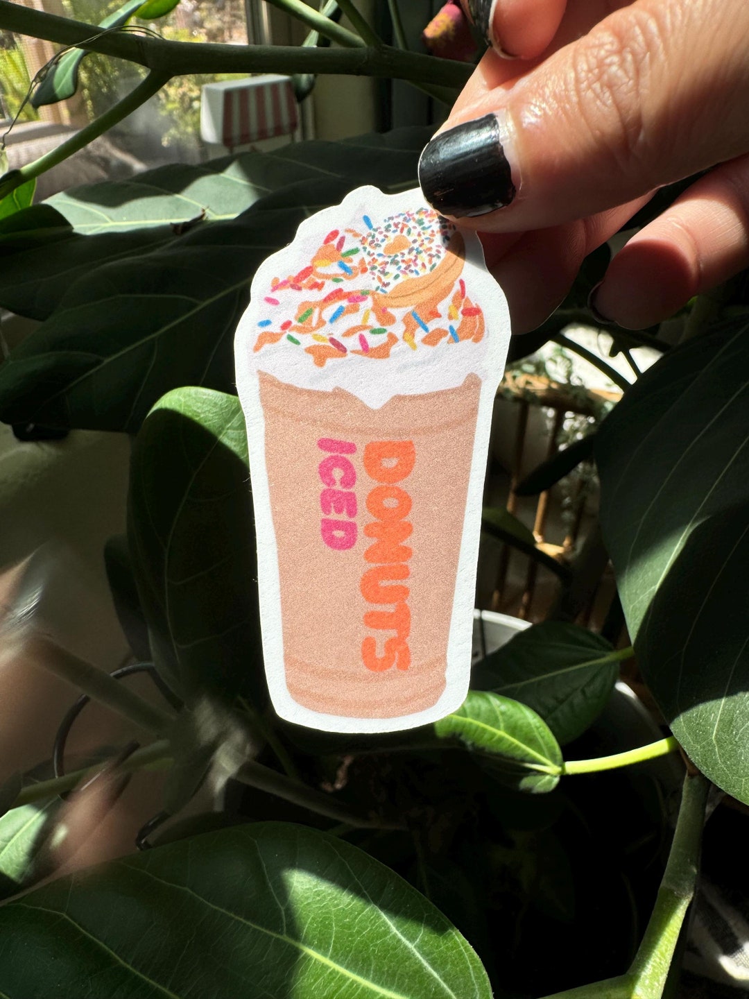 Dunkin Donuts, Iced Coffee, Vanilla Frosted Donut, Vanilla Latte ...