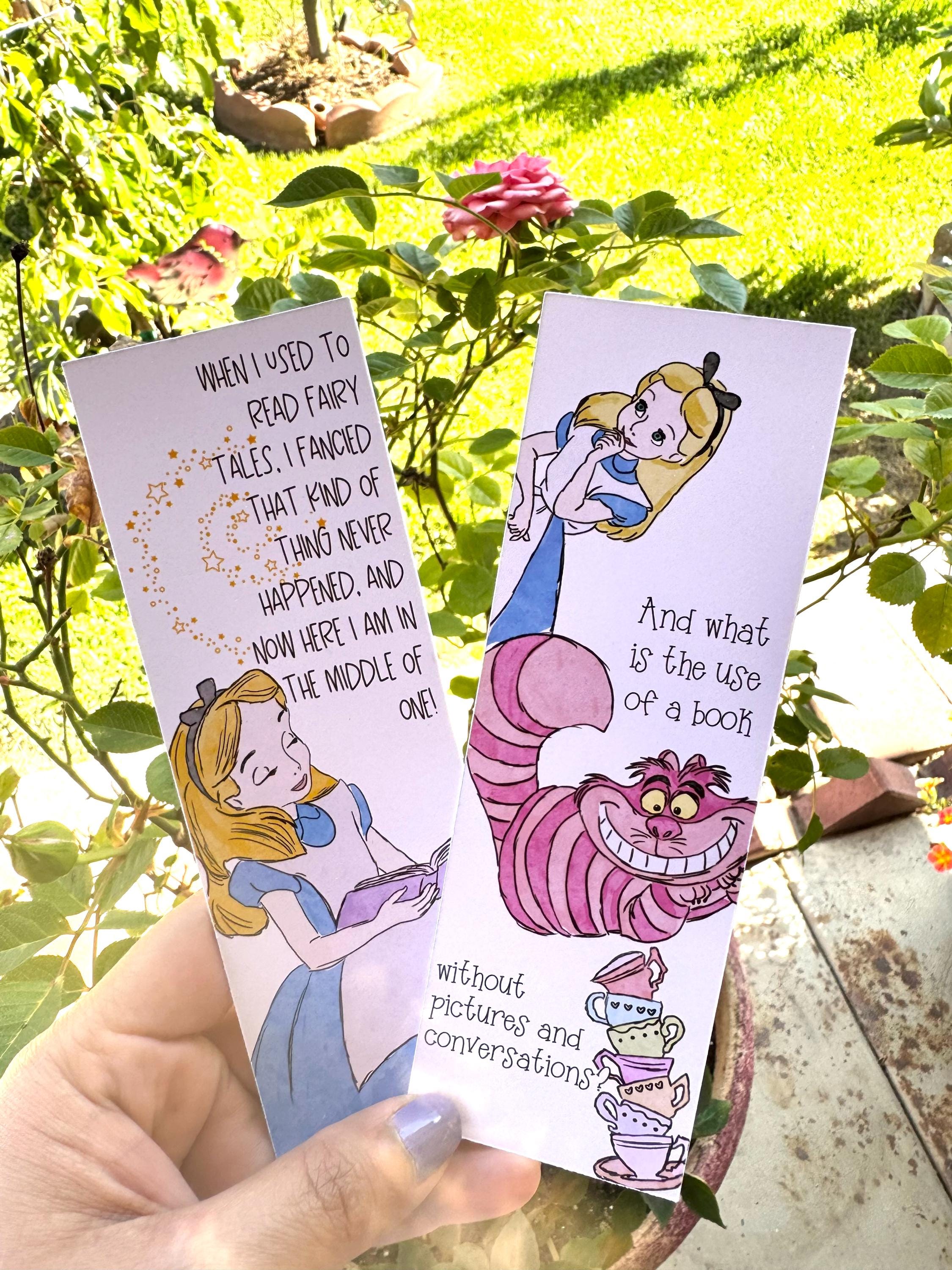 Alice in Wonderland Bookmarks: Cheshire Cat, Bookish Gifts - Etsy