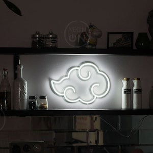 Akatsuki Anime Cloud Neon Sign Wall Sign Decor, Neon Anime Sign, Wall ...