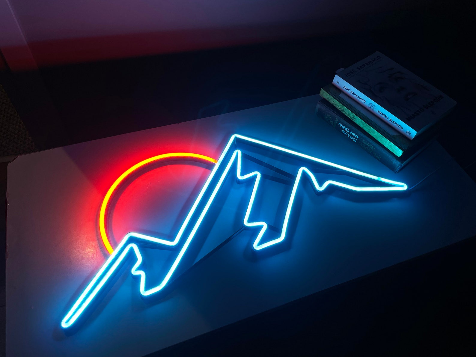 Mountain Neon Wall Art Landscape Neon Sign Neon Art Neon Art - Etsy
