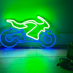 Sportbike Neon Sport Bike Wall Art Bike Neon Sign Wall Decor Sport Bike ...