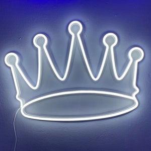 Crown Neon Sign Gift Neon Sign Led Neon Light Sign Led Logo Crown Wall ...