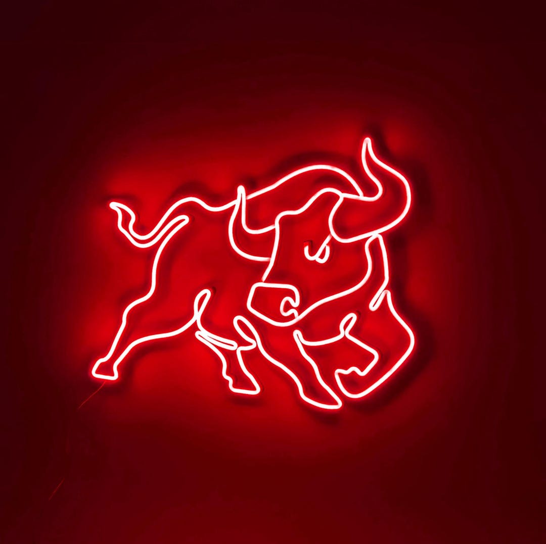 Bull Bitcoin Neon Sign – Crypto Wall Art, LED Neon Decor, Bitcoin Light ...