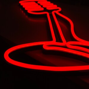 Mic Microphone Art, Music Neon Sign, Microphone Art, Music Room Decor ...