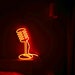 Mic Microphone Art, Music Neon Sign, Microphone Art, Music Room Decor ...