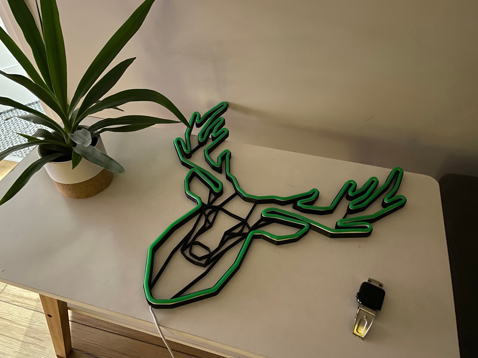 Deer Neon Wall Decor Sign Led Deer Hunting Art Light Sign Led - Etsy