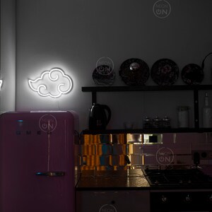 Akatsuki Anime Cloud Neon Sign Wall Sign Decor, Neon Anime Sign, Wall ...