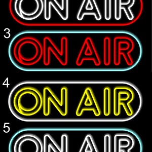 On Air Neon Sign, on Air Sign Art, Light Sign Led Logo on Air, Wall ...