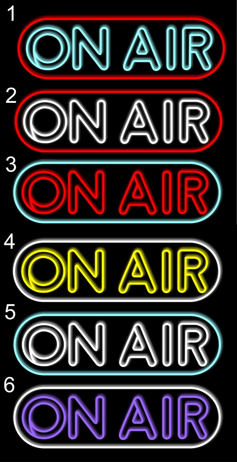 On Air Neon Sign Sign Art Light Sign Led Logo Wall Decor - Etsy