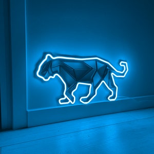 Tiger Neon Sign Wall Decor Wall Art Art Sign Led Neon Tiger Wall Decor ...