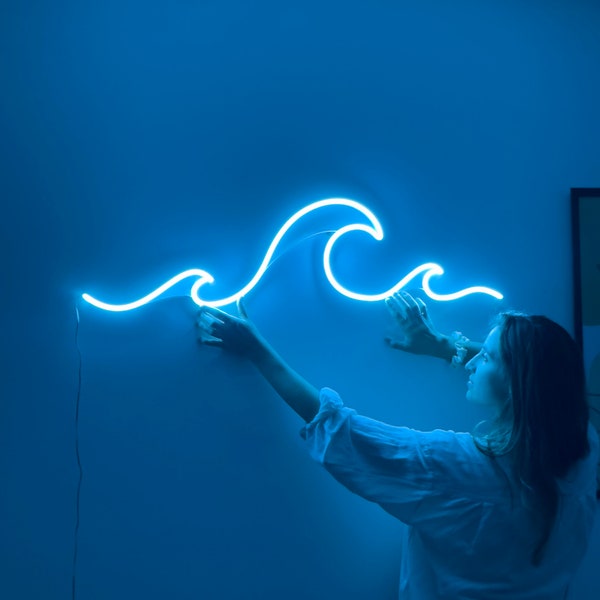 Wave Neon Sign - Etsy