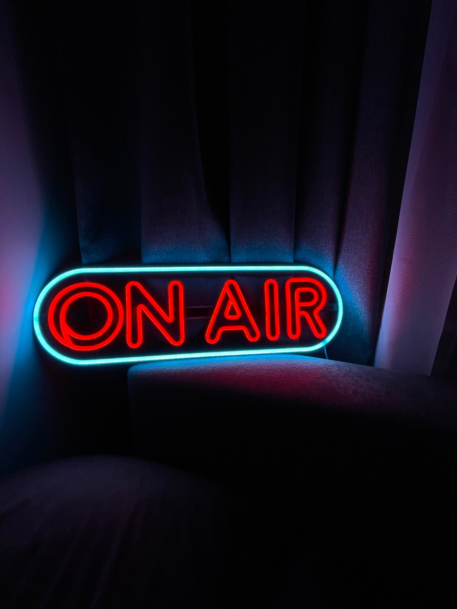 On Air Neon Sign Sign Art Light Sign Led Logo Wall Decor - Etsy