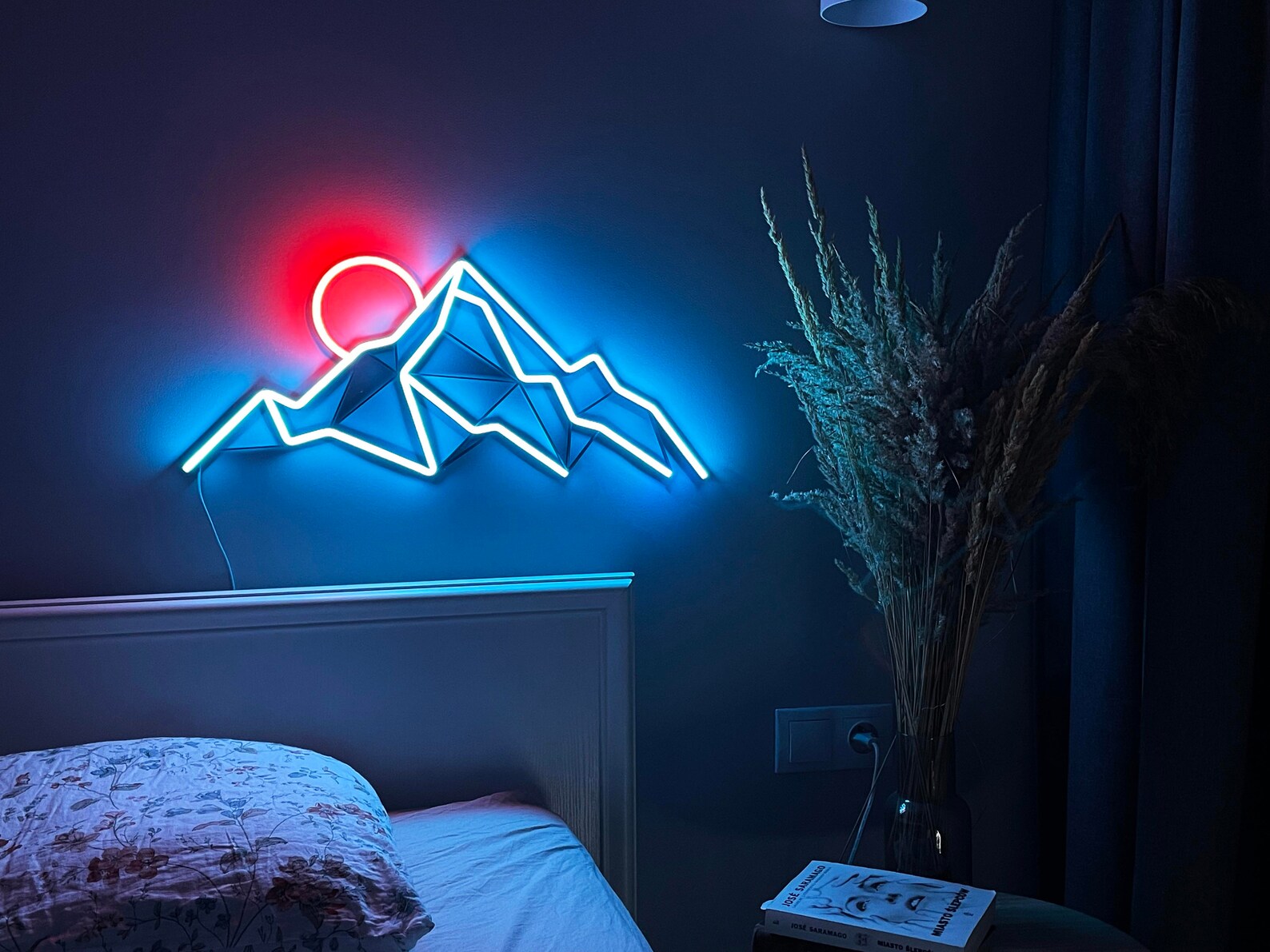 Mountain Neon Wall Art Landscape Neon Sign Neon Art Mountain - Etsy